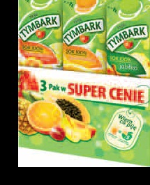 Archiwum | Sok Tymbark pomarańcza, jabłko, multiwitamina 3 x 1 l karton, 1 l = 2,86 PLN** - Real ...